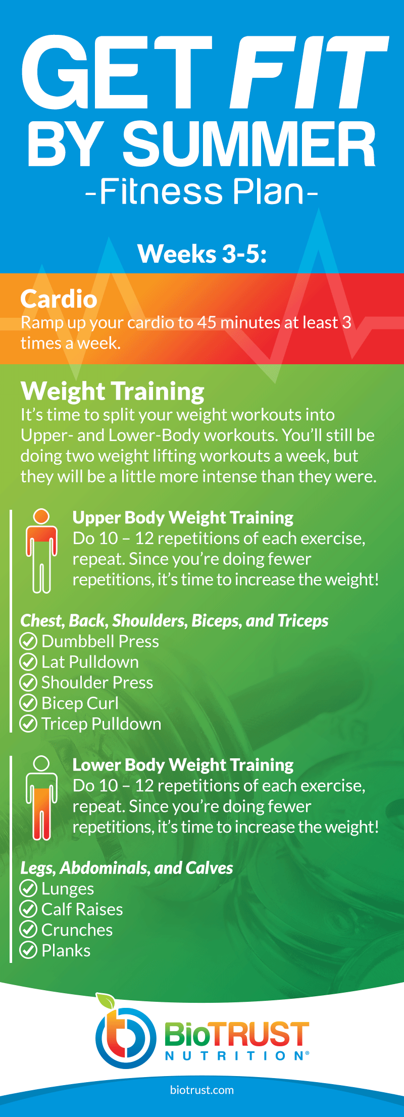 How to Get Fit by Summer (8-week workout plan) - BioTrust
